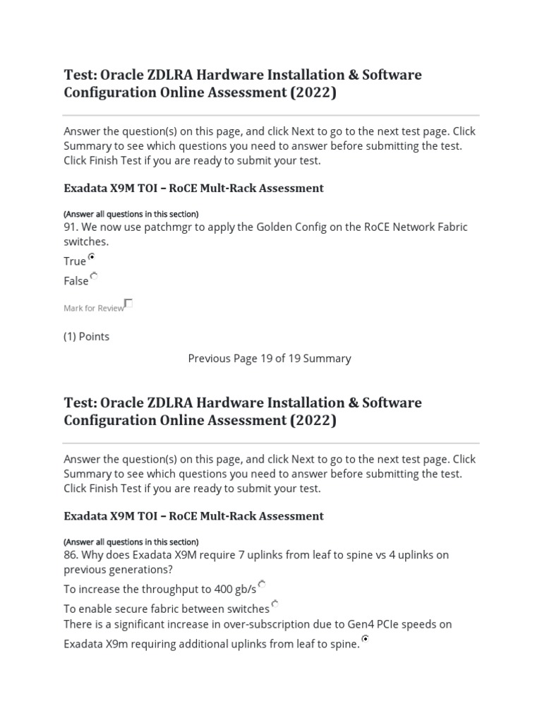 Oracle ZDLRA & Exadata X9M Assessment | PDF | Ip Address | Databases