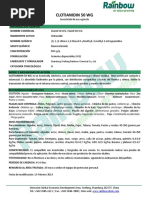 Ficha Técnica Acramite 50 WS Arysta (México) | PDF