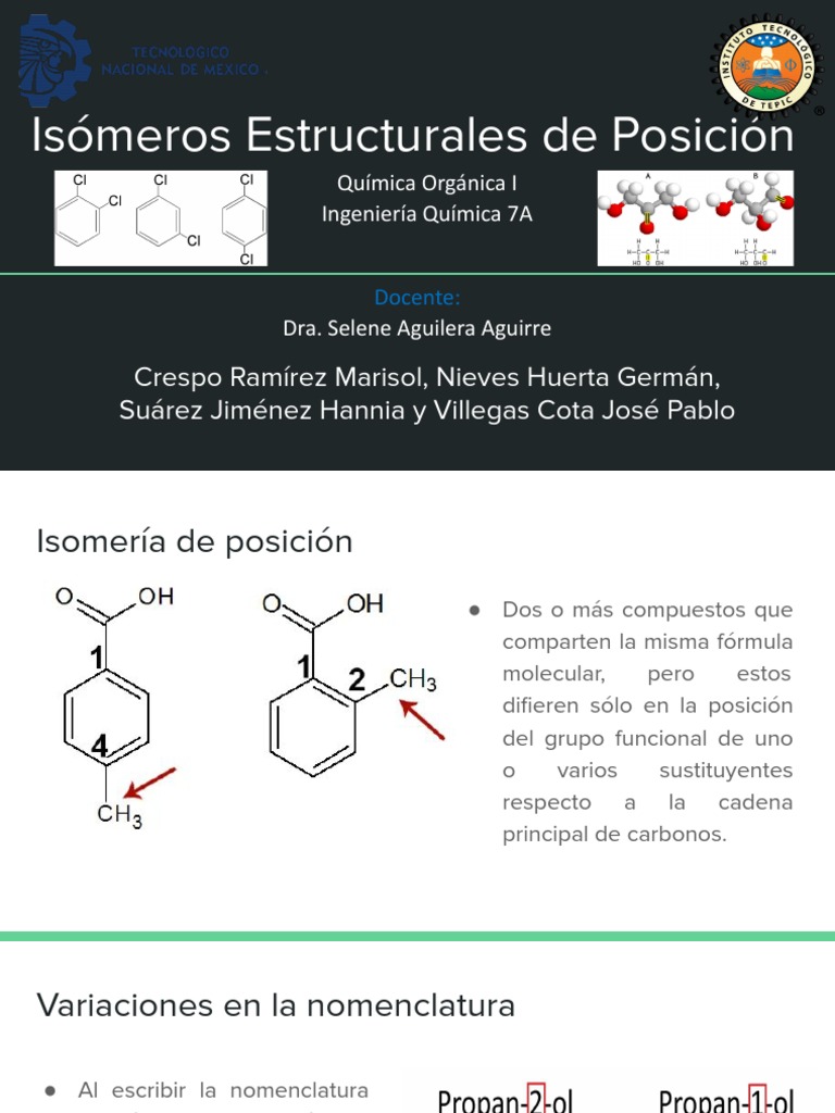 2 Isómeros Estructurales de Posición | PDF