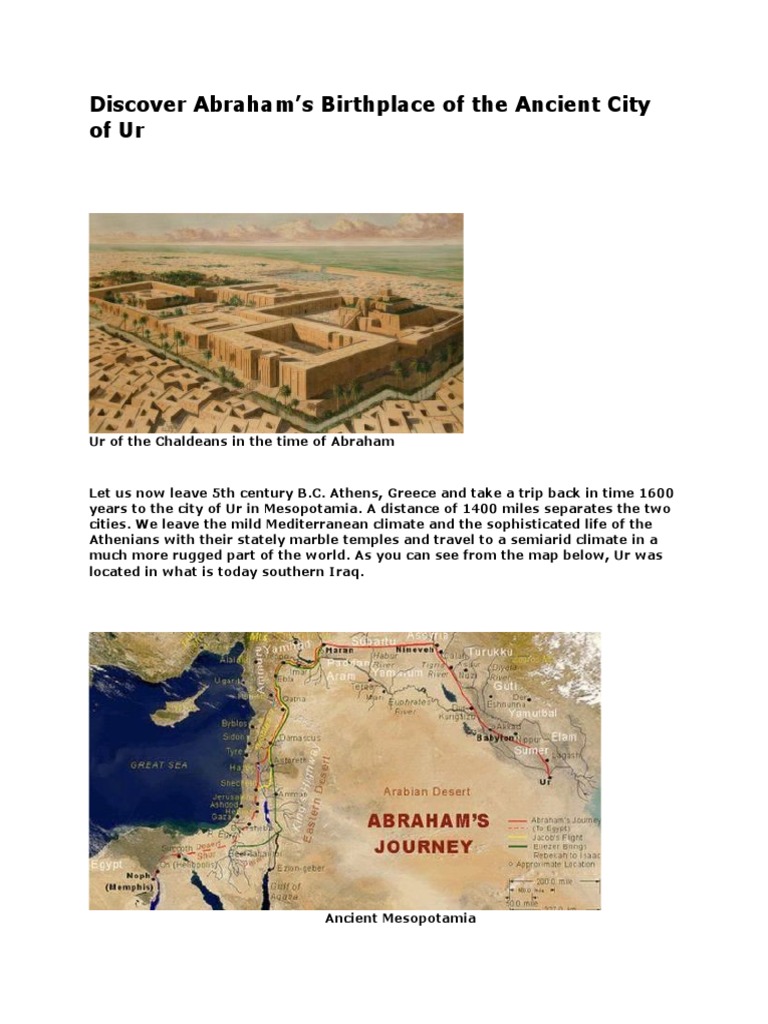 Discover Abraham's Birthplace of The Ancient City of Ur | PDF | Ur | Sumer