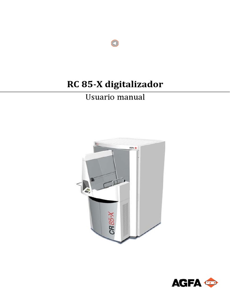 Agfa CR 85-X Digitizer - User Manual (1) | PDF