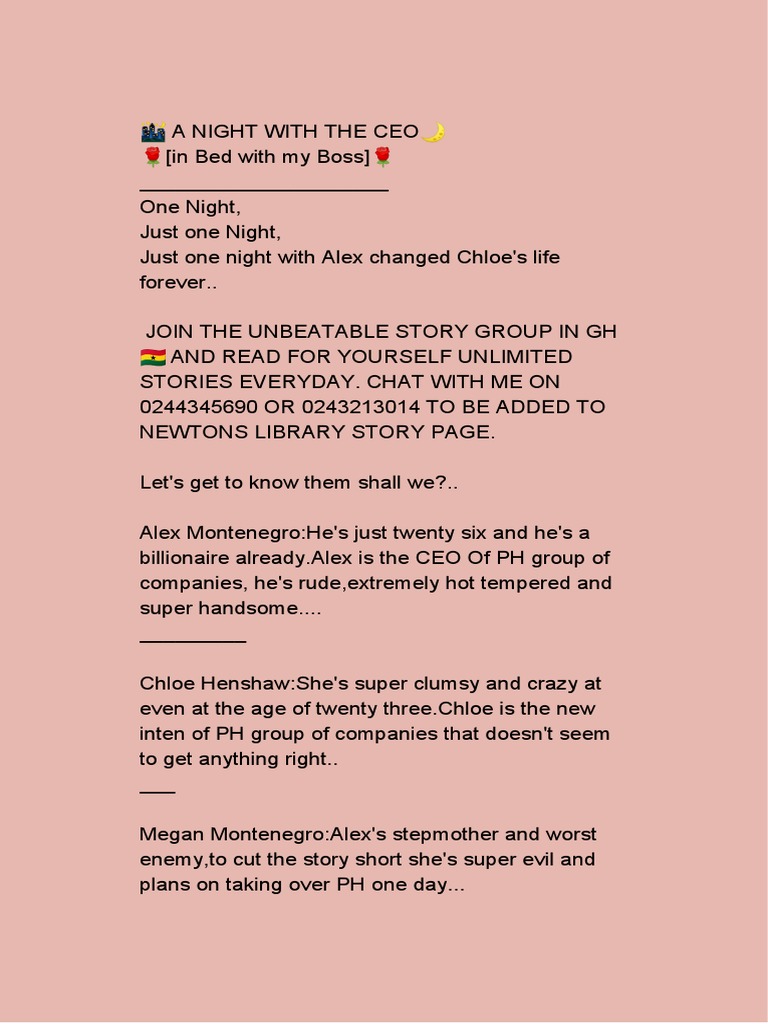A Night With The Ceo | PDF