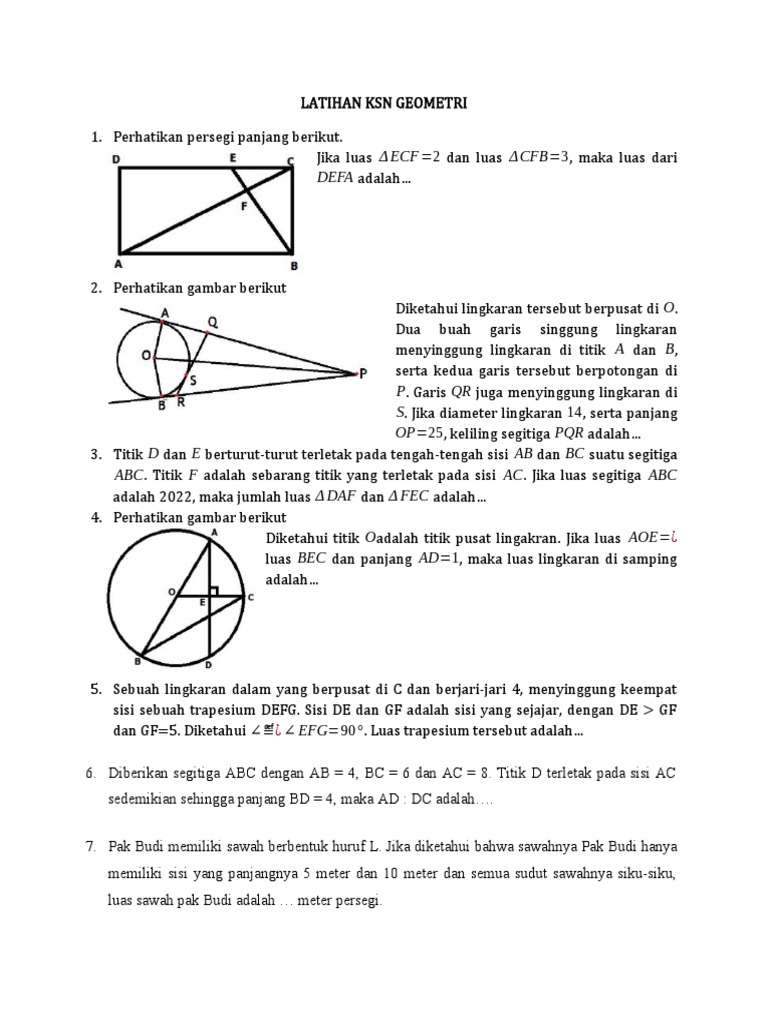 Latihan Osn Geometri &kombiatorik | PDF