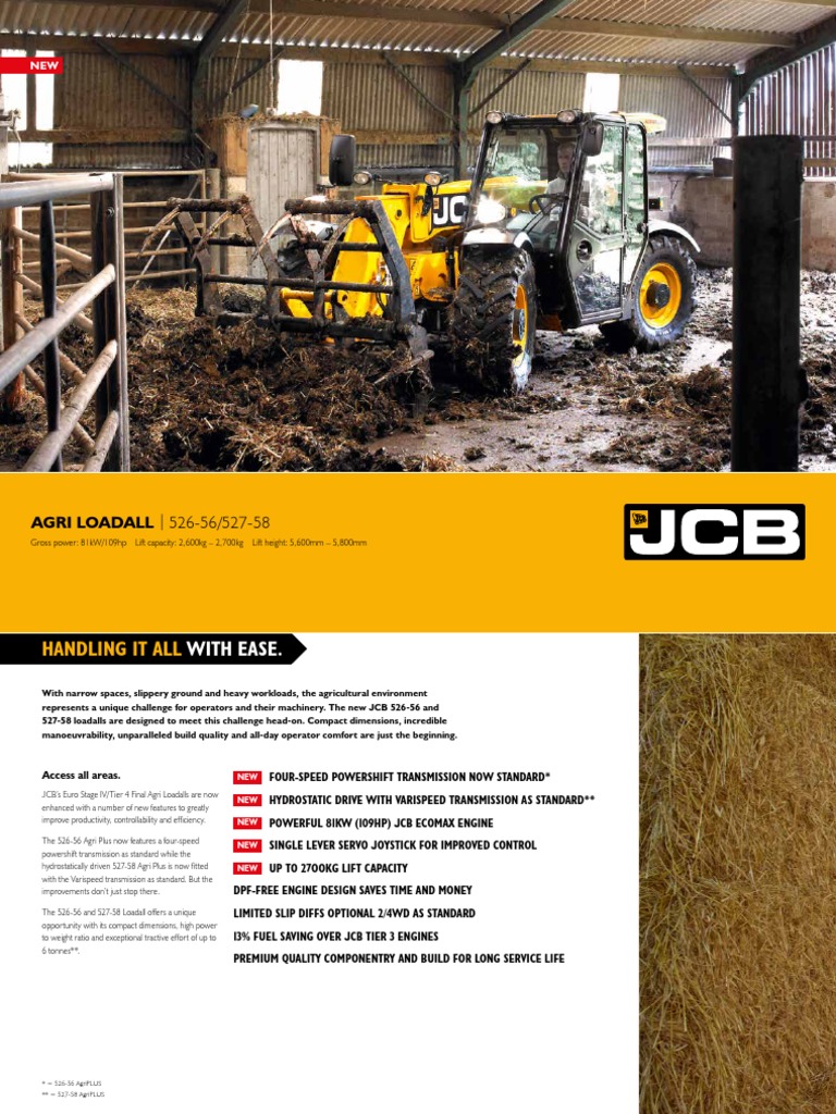 JCB 526-56 Brochure - Set-314532298 | PDF | Transmission (Mechanics ...