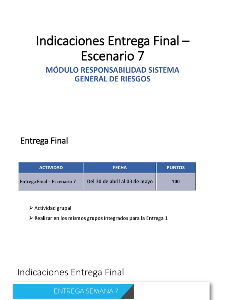 Indicaciones Entrega Final - Escenario 7 | PDF | Tecnología