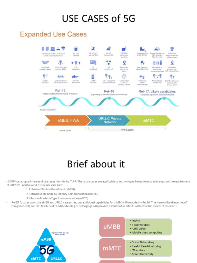 Use Cases of 5G | PDF | Computer Network | Orthogonal Frequency ...