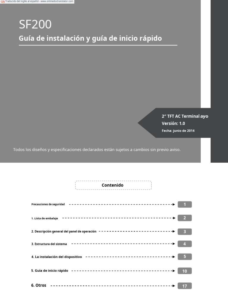 sf200 en Es | PDF | Electrónica | Ciencias de la Computación