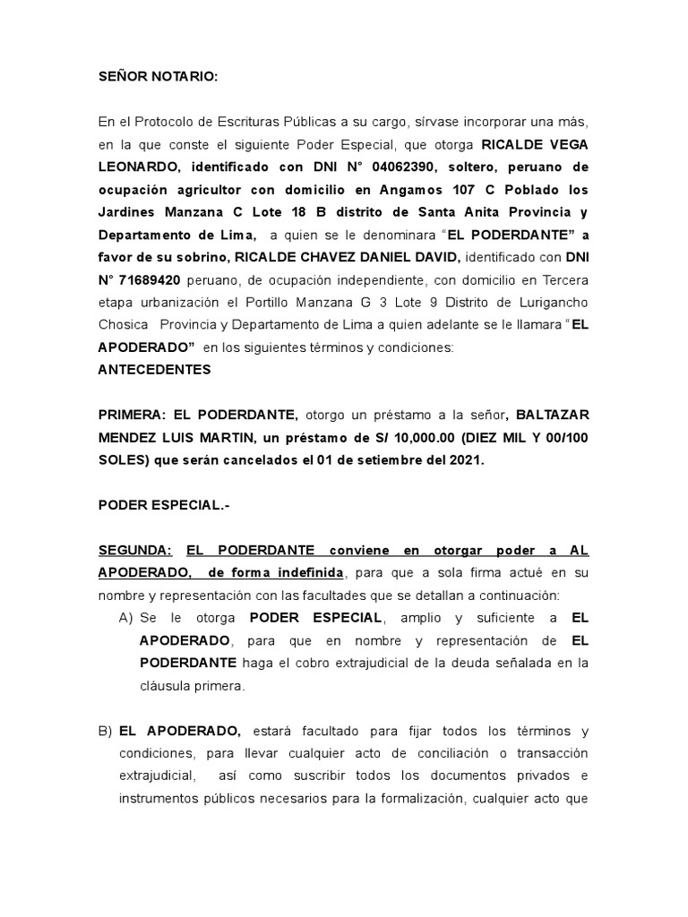 Poder para Venta de Inmueble | PDF | Gobierno | Justicia