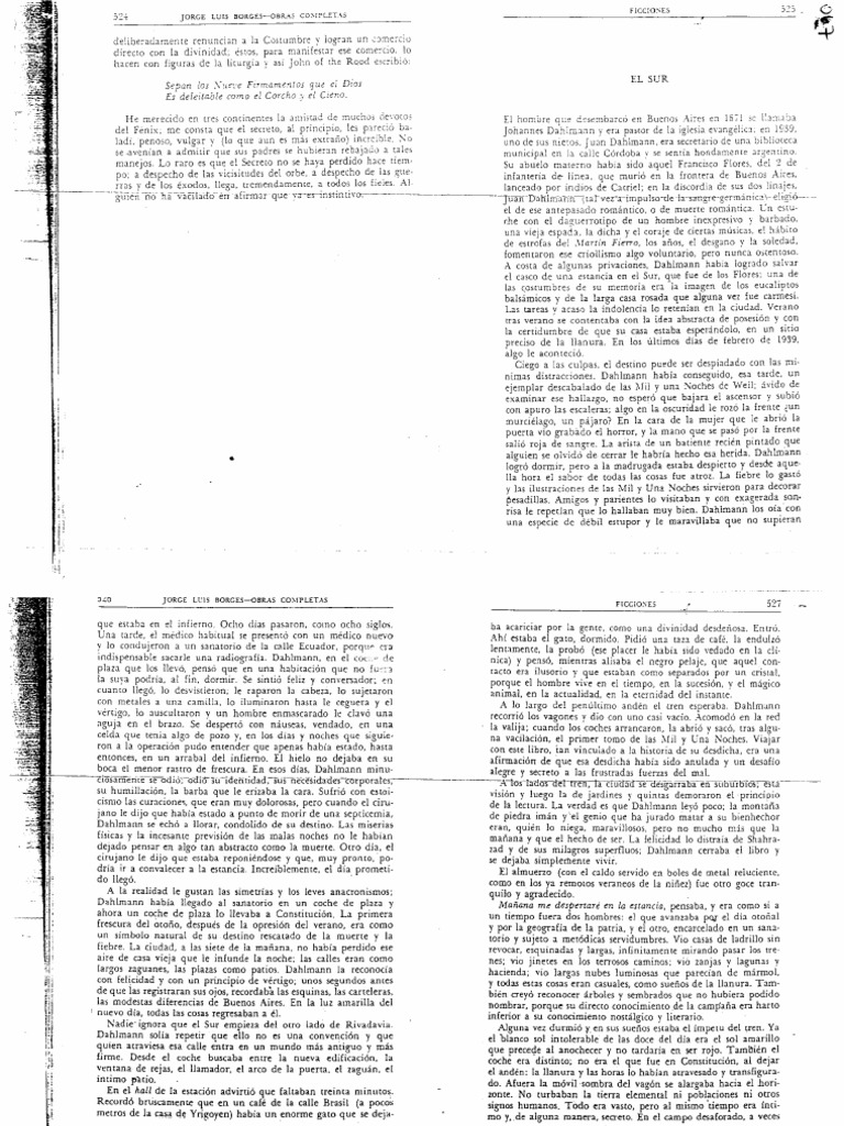 Borges, J L - El Sur | PDF