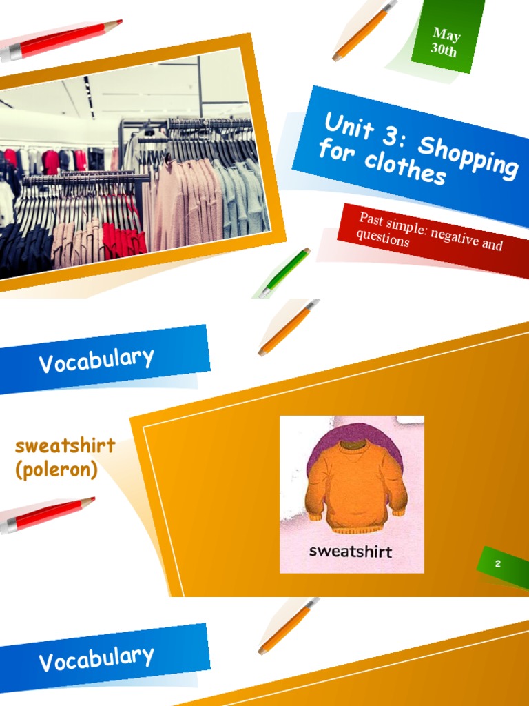 Unit 3 Shopping For Clothes | PDF