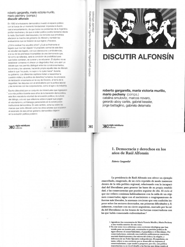 Gargarella Democracia Y Derechos En Los Años De Raúl Alfonsín Pdf