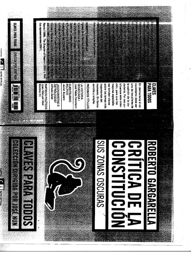 Gargarella Crítica A La Constitución Parte 1 Pdf