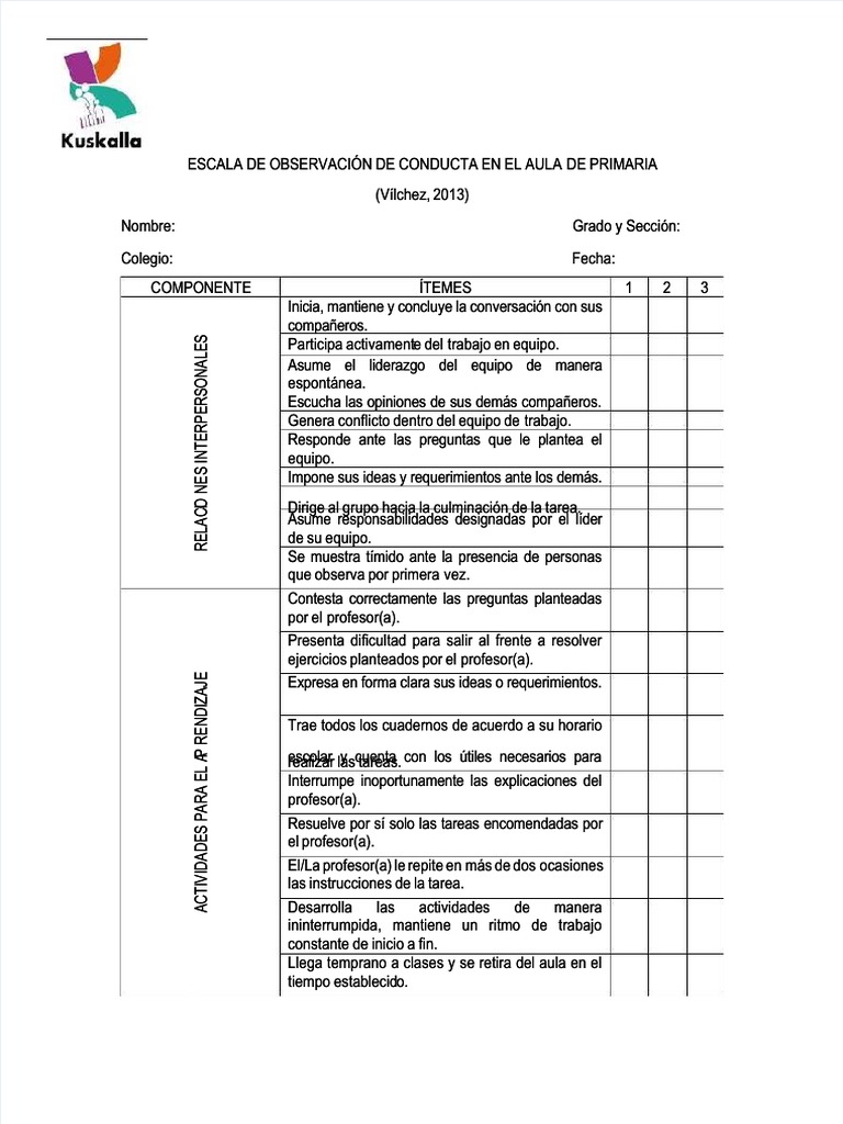 PDF Escala de Observacion de Conducta en El Aula - Compress | Descargar ... PDF Escala de Observacion de Conducta en El Aula - Compress | Descargar ...