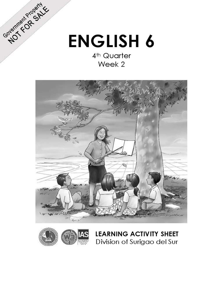 English 6: 4 Quarter Week 2 | PDF | Perfect (Grammar) | Grammatical Tense