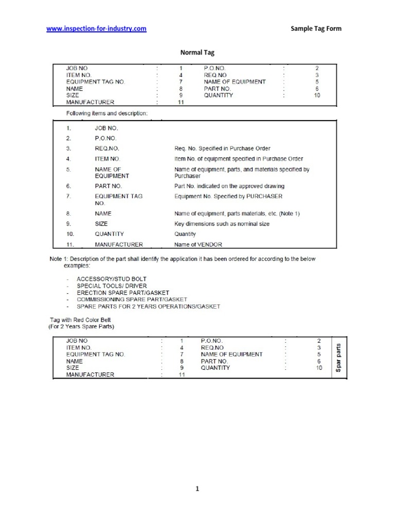sample-tag-form | PDF