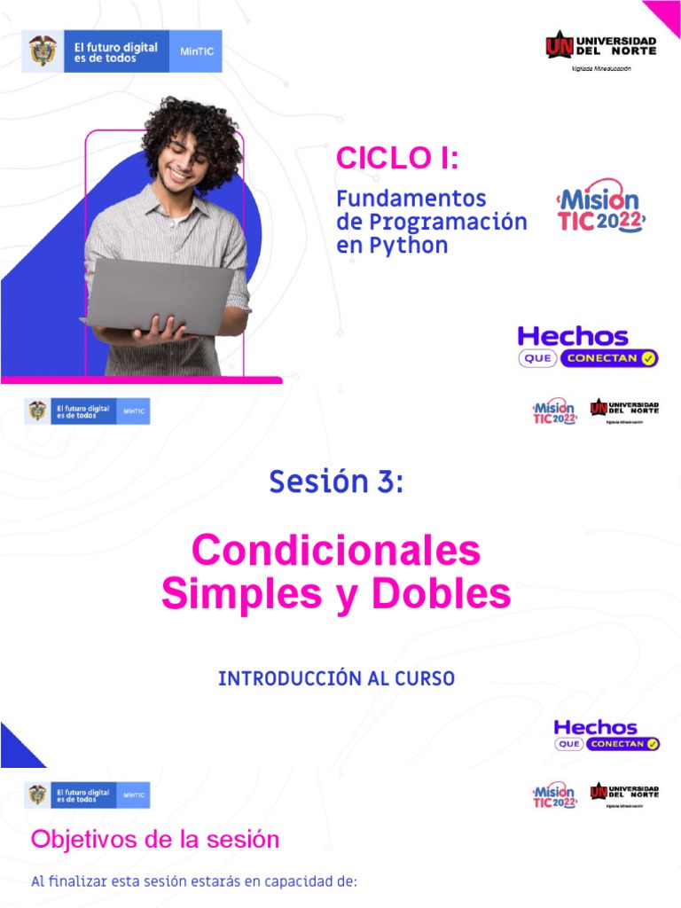 Slide-Phyton Sesión 3 Semana 1-2022 | PDF | Python (lenguaje de ...