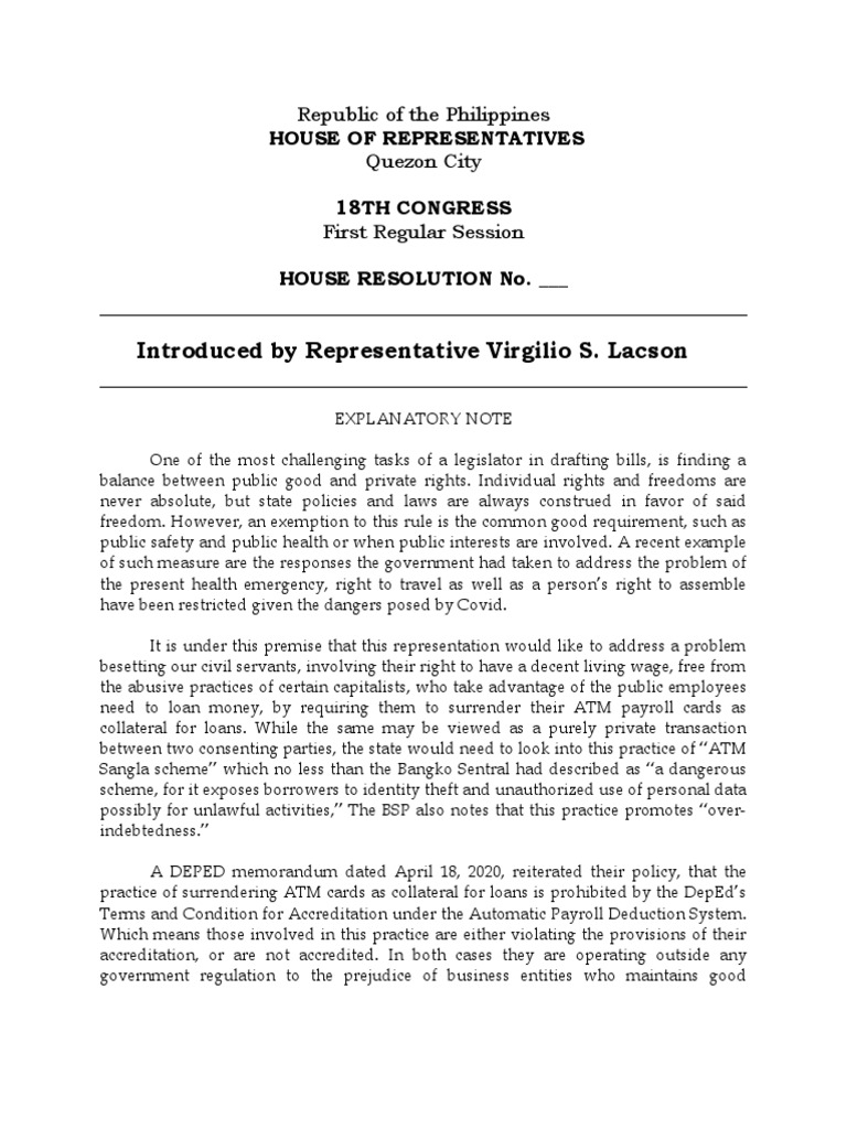 Addressing ATM Sangla Practices | PDF | Loans | Payroll
