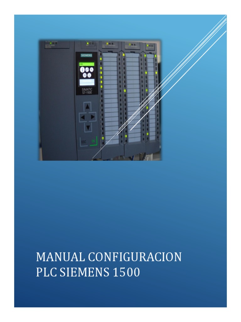 Configuración básica de un PLC Siemens S7-1500: carga de módulos ...