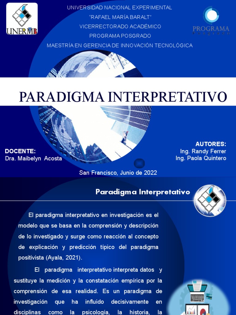 Características del Paradigma Interpretativo | PDF | Paradigma | Etnografía