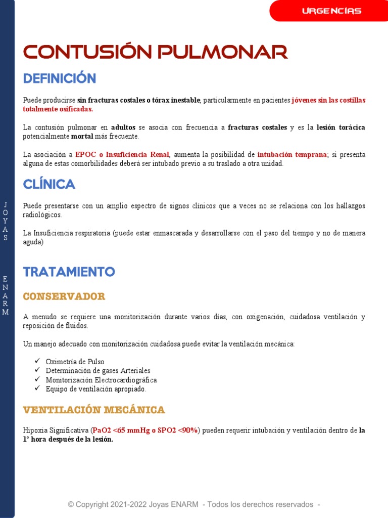 Contusión Pulmonar y Contusión Cardiaca | PDF | Electrocardiografia | Sistema cardiovascular