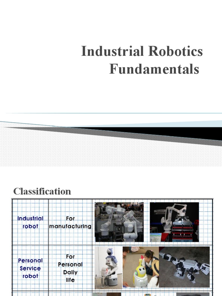 Lecture Industrial Robots - 2017 - Fundamental | PDF | Robotics | Robot