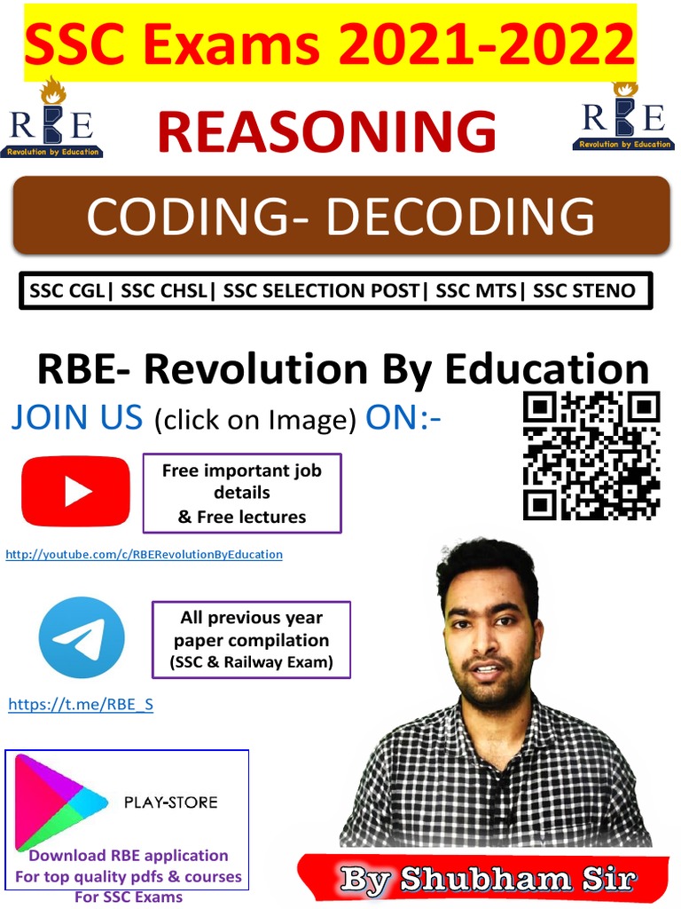 Exams Coding Decoding 2021-2022 RBE RBE (Optimized) | PDF | Communication | Cognitive Science
