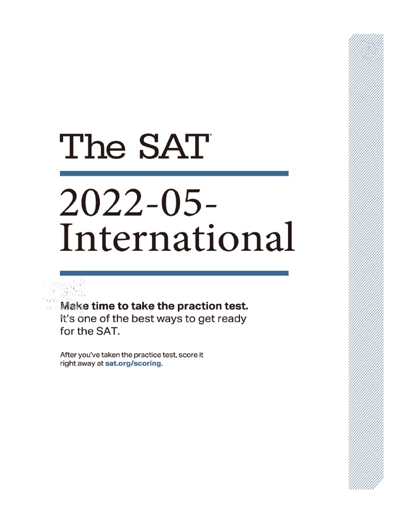 2022 May International SAT QAS PDF With Answers - McElroy Tutoring | PDF