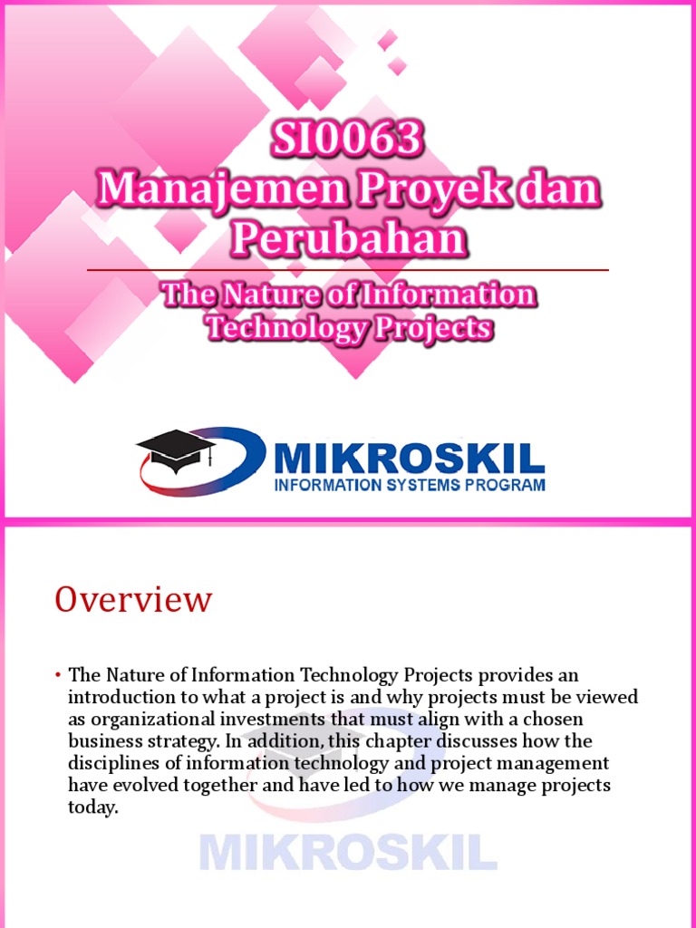 Bab 1 The Nature of Information Technology Projects | PDF | Project ...