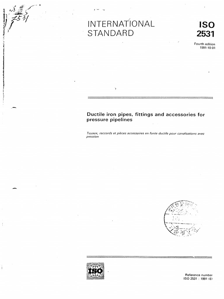 ISO 2531 - Ductile Iron Pipe Fitting | PDF