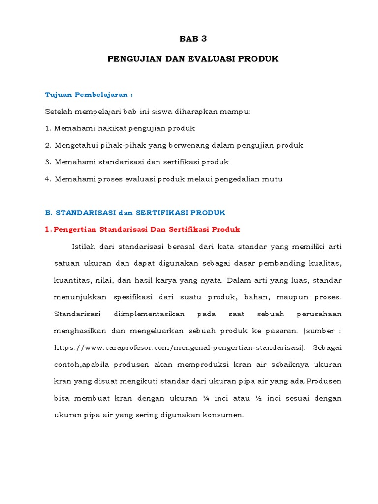 Materi 3 Pengujian Dan Evaluasi Produk Lanjutan | PDF Materi 3 Pengujian Dan Evaluasi Produk Lanjutan | PDF