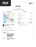 Ola Cab Bill | PDF | Invoice | Services (Economics)