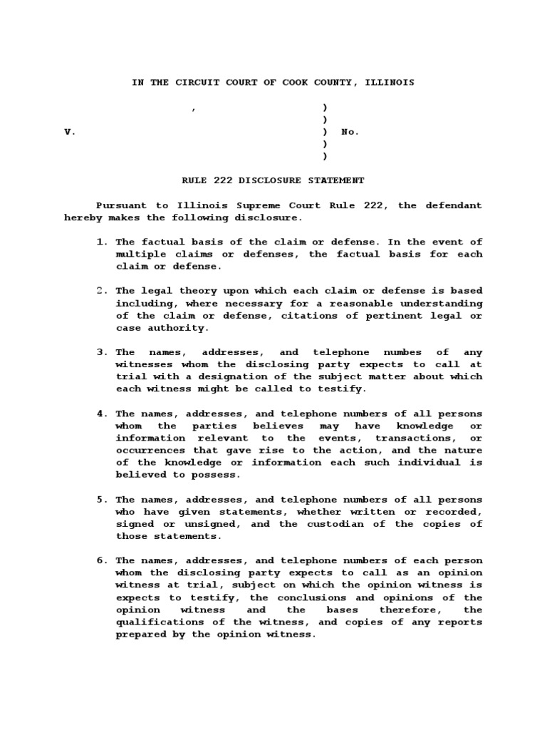 Legal Disclosure for Attorneys | PDF | Discovery (Law) | Witness