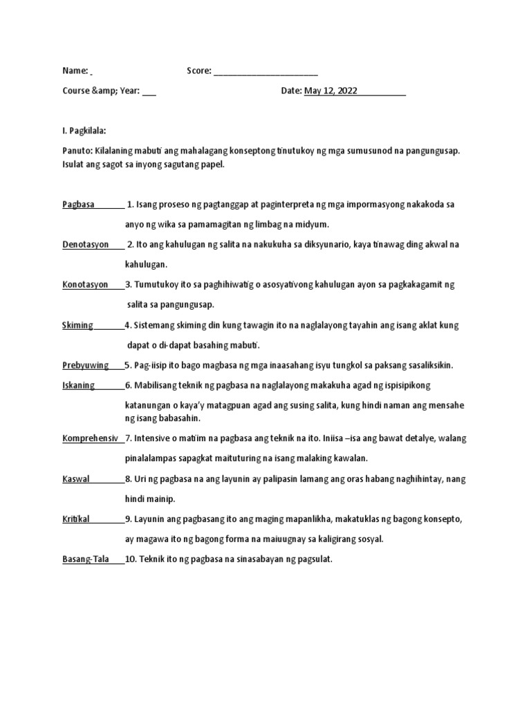 Module 3 Pagbasa at Pagsulat | PDF
