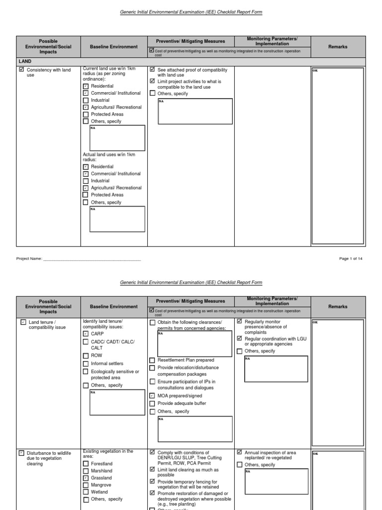 Initial Environmental Examination | PDF | Flood | Soil