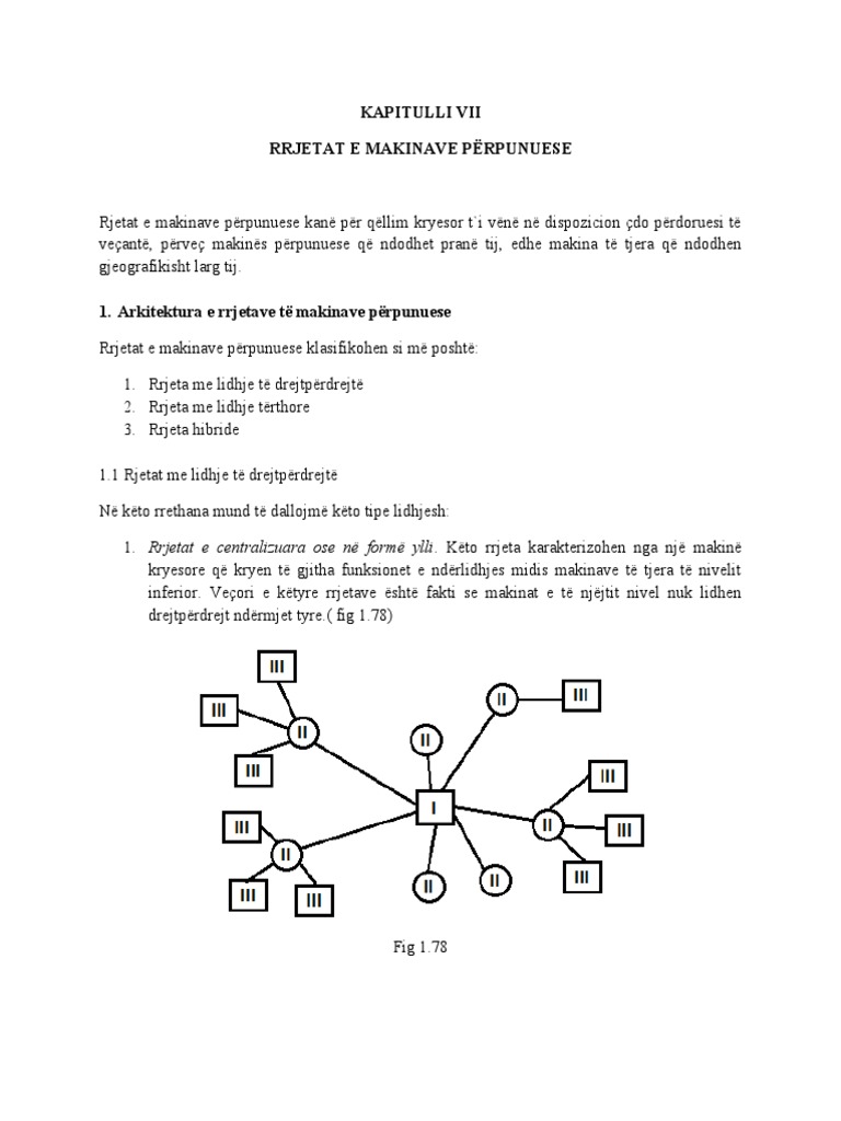 Vii - Rrjetat e Makinave Përpunuese | PDF