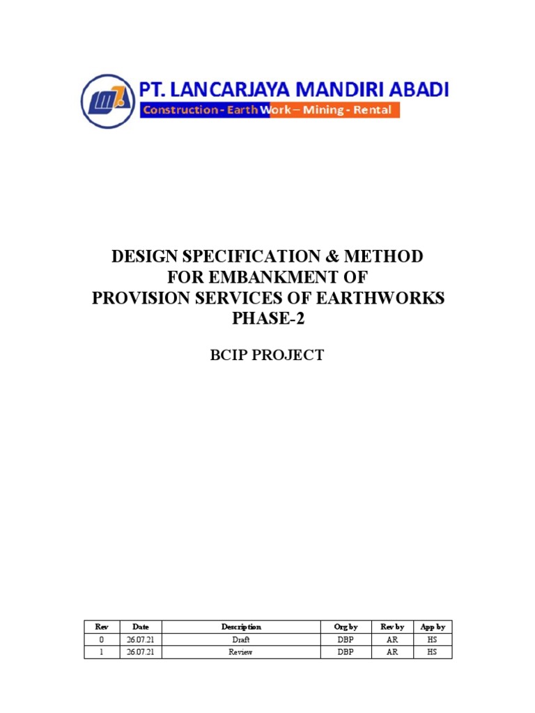 DESIGN SPECIFICATION LMA-BCIP Project | PDF