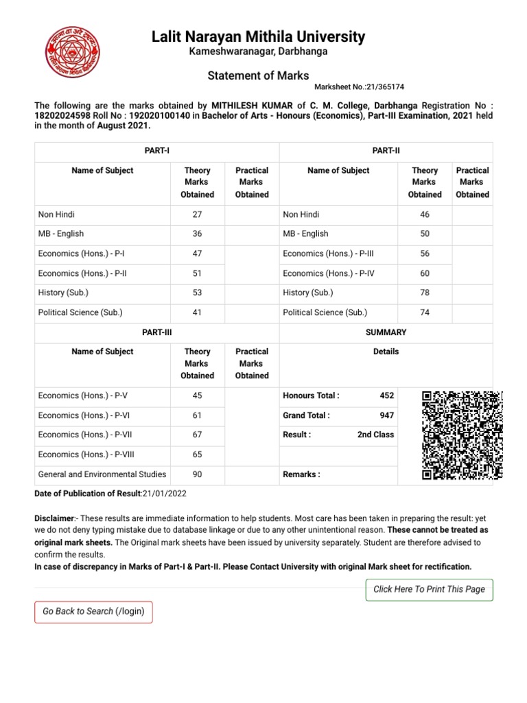 Lalit Narayan Mithila University, Darbhanga | PDF | Science