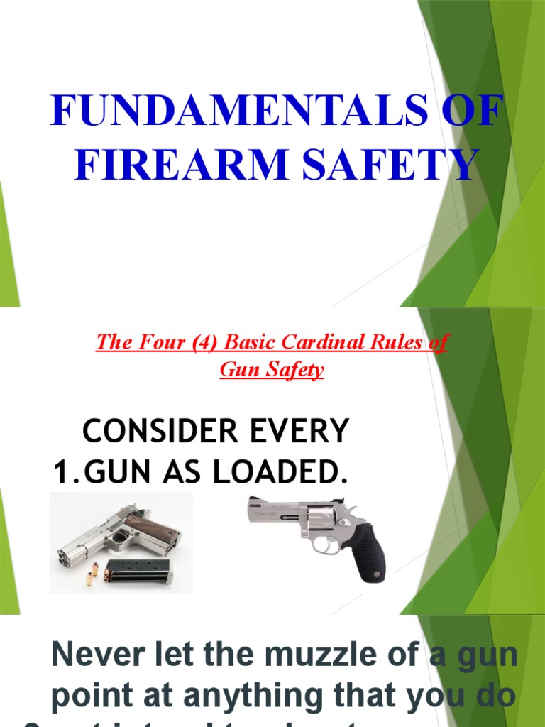 Fundamentals of Firearm Safety | Download Free PDF | Firearms | Trigger ...