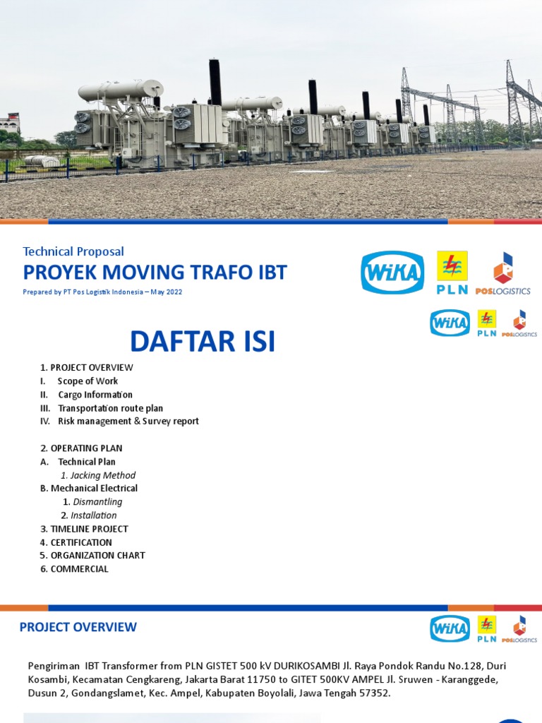 Proposal Proyek Trafo IBT (WIKA PLN) - 030622 | PDF