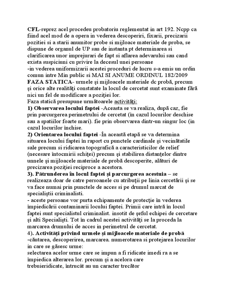 Faza Statica Si Dinamica | PDF