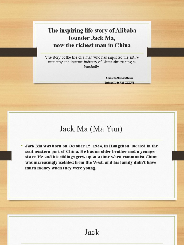The Inspiring Life Story of Alibaba Founder Jack | PDF | Alibaba Group ...