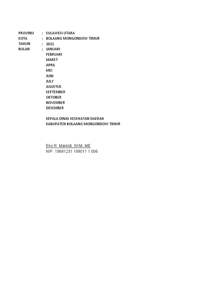 Format Lansia 2022 | PDF