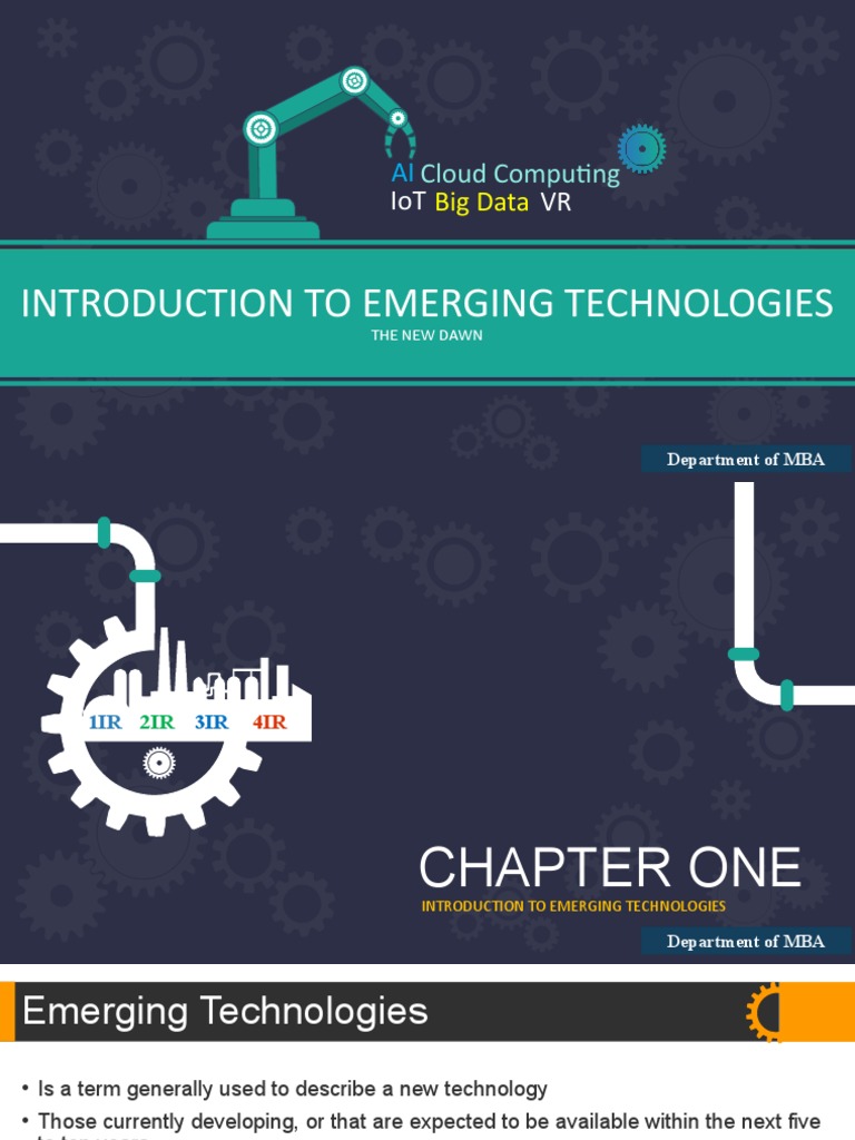 Introduction To Emerging Technologies Lecture Slide | PDF | Augmented ...