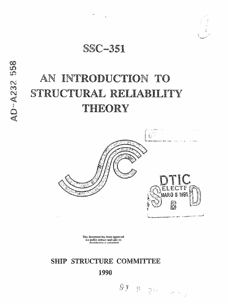 An Introduction To Structural Reliabilty Theory 1990 Pdf