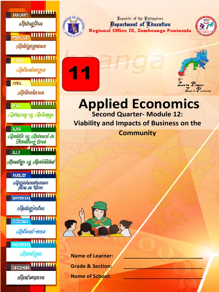 Applied Economics: Second Quarter-Module 12: Viability and Impacts of ...