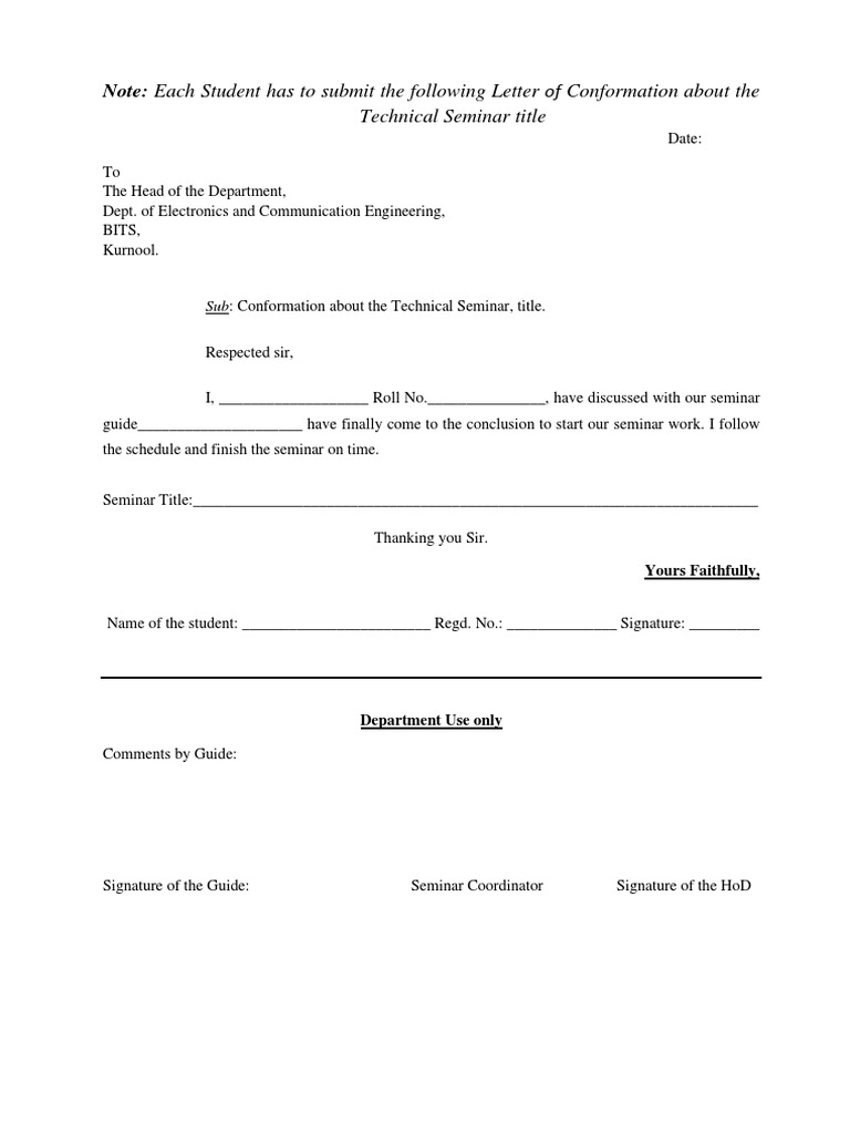 Technicalseminar Title Confirmation | PDF
