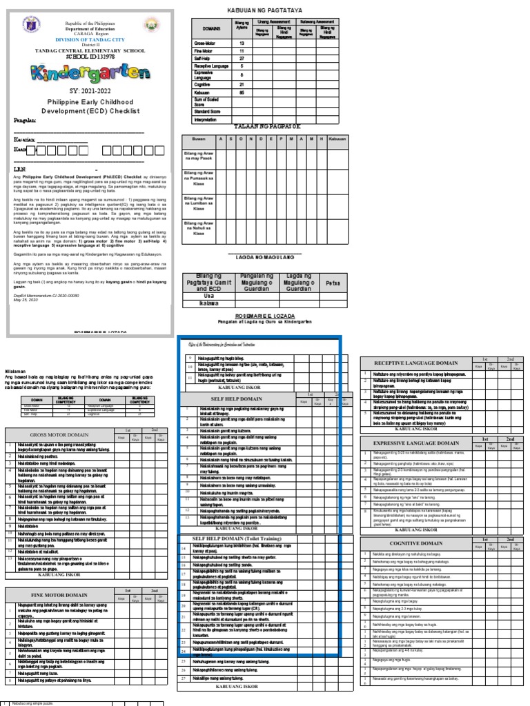Ecd Card 2021 - 2022 Revised (2) - Final Making | PDF
