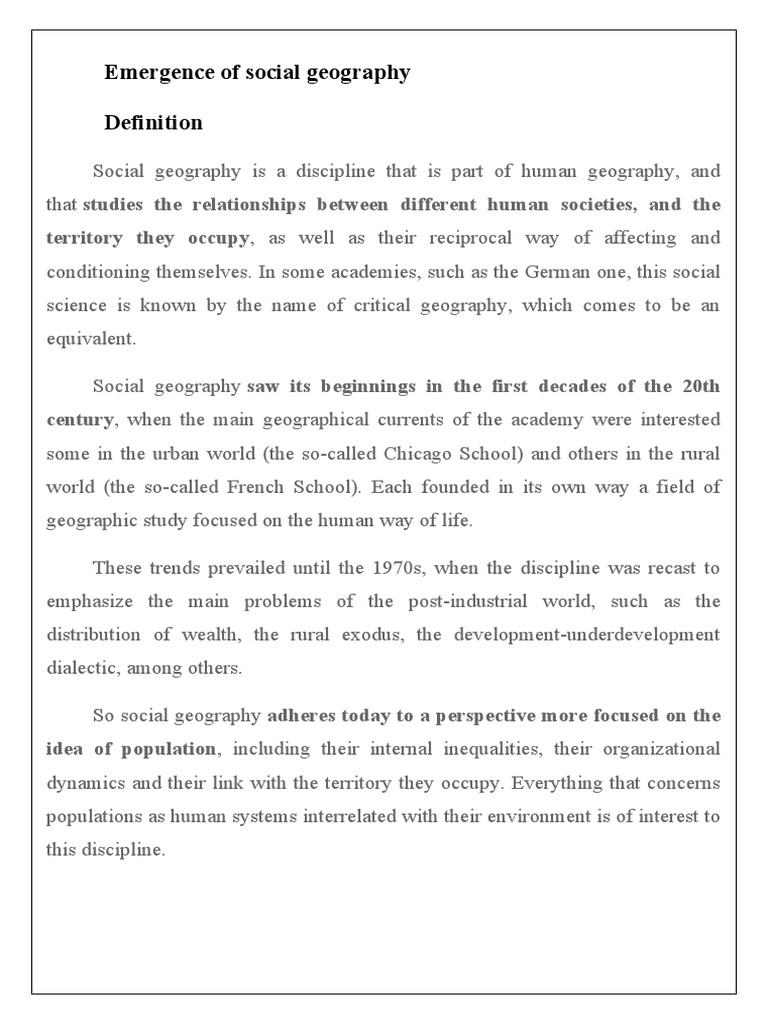 Understanding Social Geography | PDF | Positivism | Empiricism