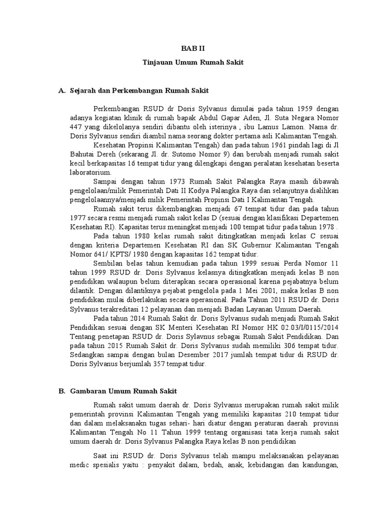 BAB II Sejarah Dorys | PDF | Pengembangan Diri | Kesehatan Holistik