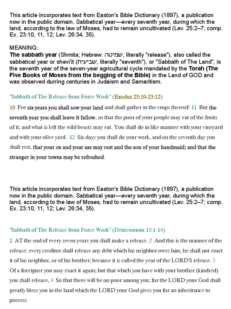 Shmita English SlideShow | PDF | Hebrew Calendar | Judaism